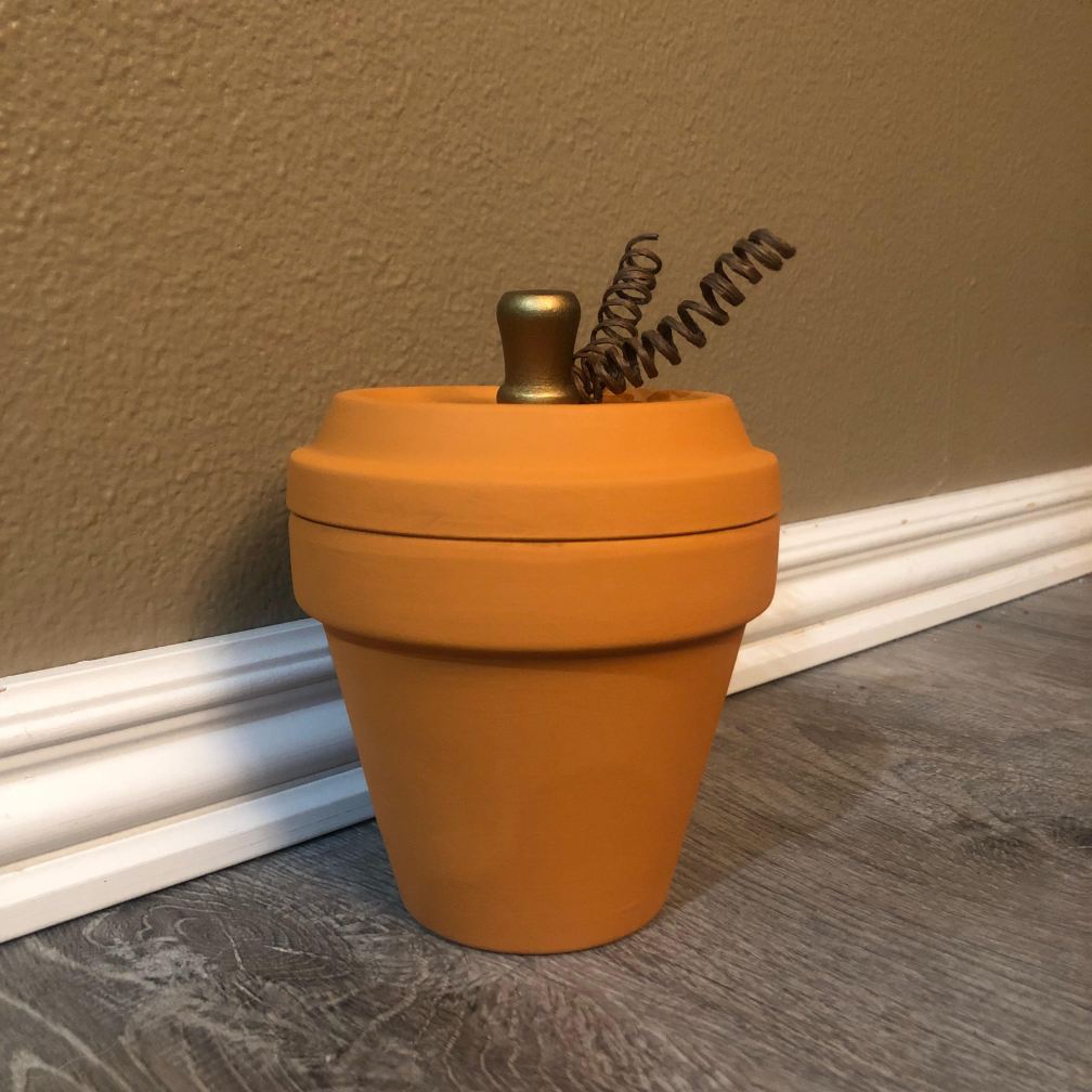 DIY Pumpkin Candy Container