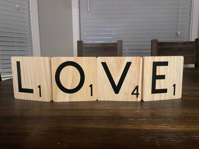 LOVE – Large Scrabble Decoration